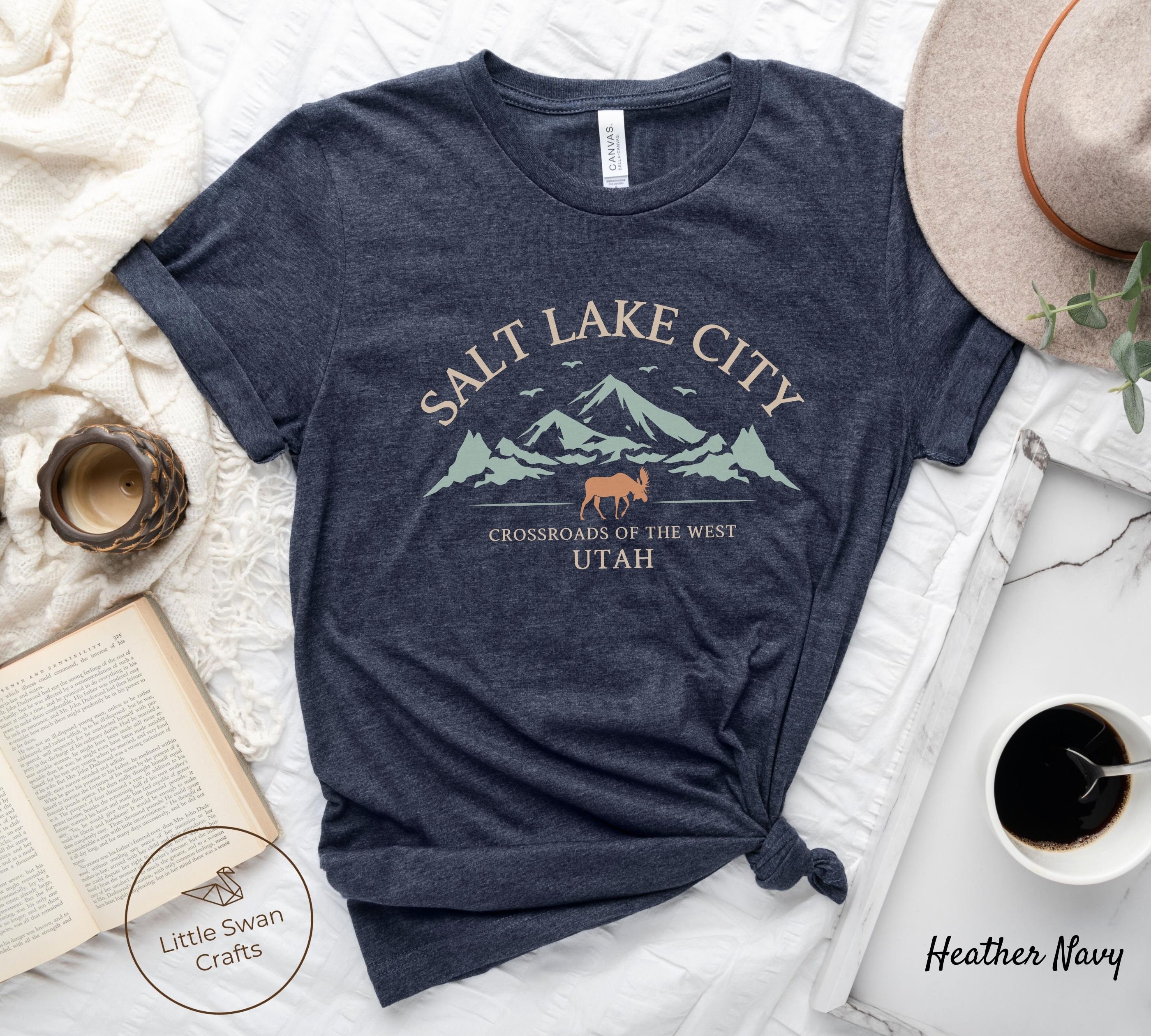 Salt Lake City Shirt, Utah Mountains T-shirt - Unisex - Etsy