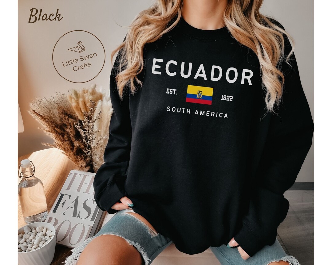 Ecuador Sweatshirt, Ecuadorian Flag Crewneck Pullover, Unisex - Etsy