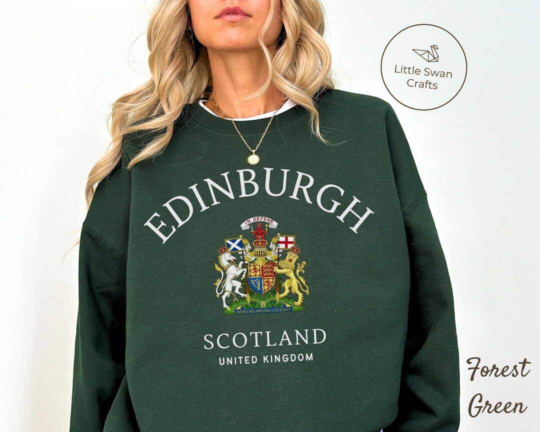 Edinburgh Sweatshirt, Scotland Crewneck Pullover, Unisex - Etsy UK