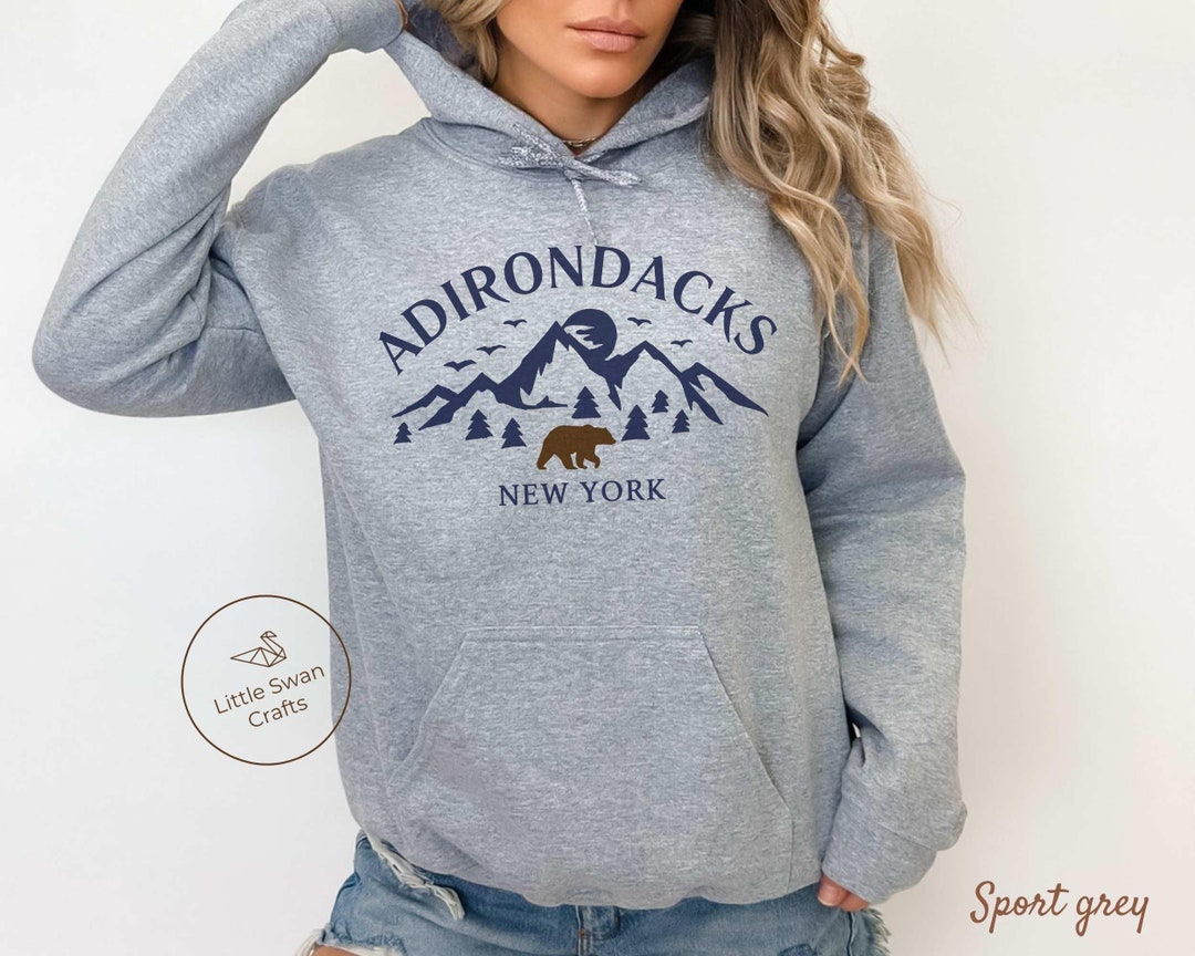 Adirondack Mountains Hoodie, ADK Hooded Sweatshirt, Unisex Pullover - Etsy