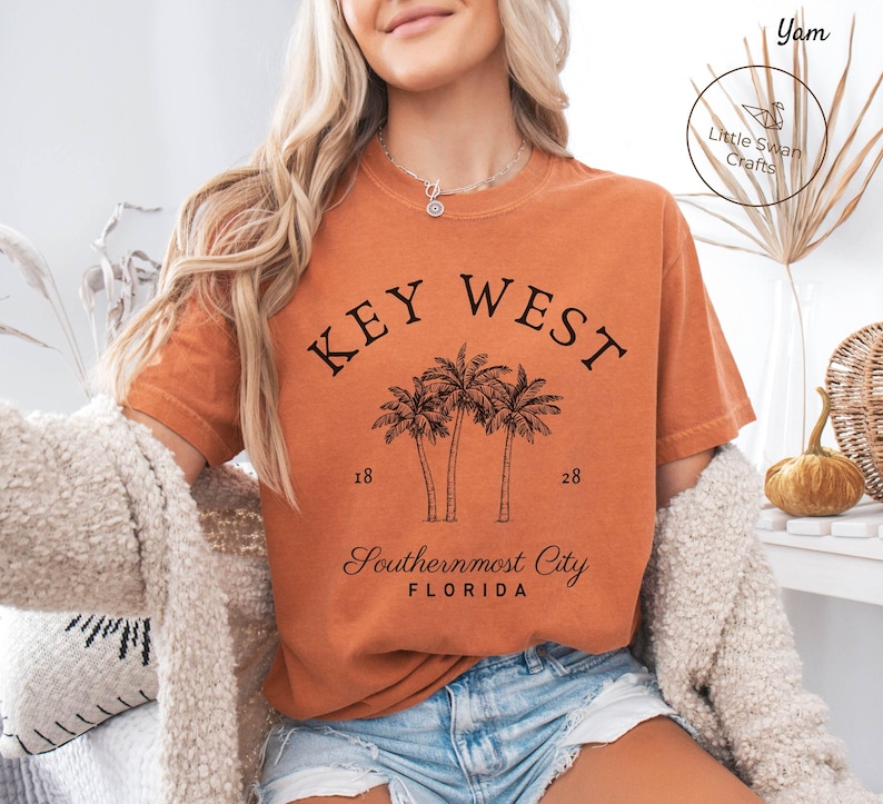 Key West Shirt, Florida Keys Comfort Colors T-shirt, Unisex - Etsy