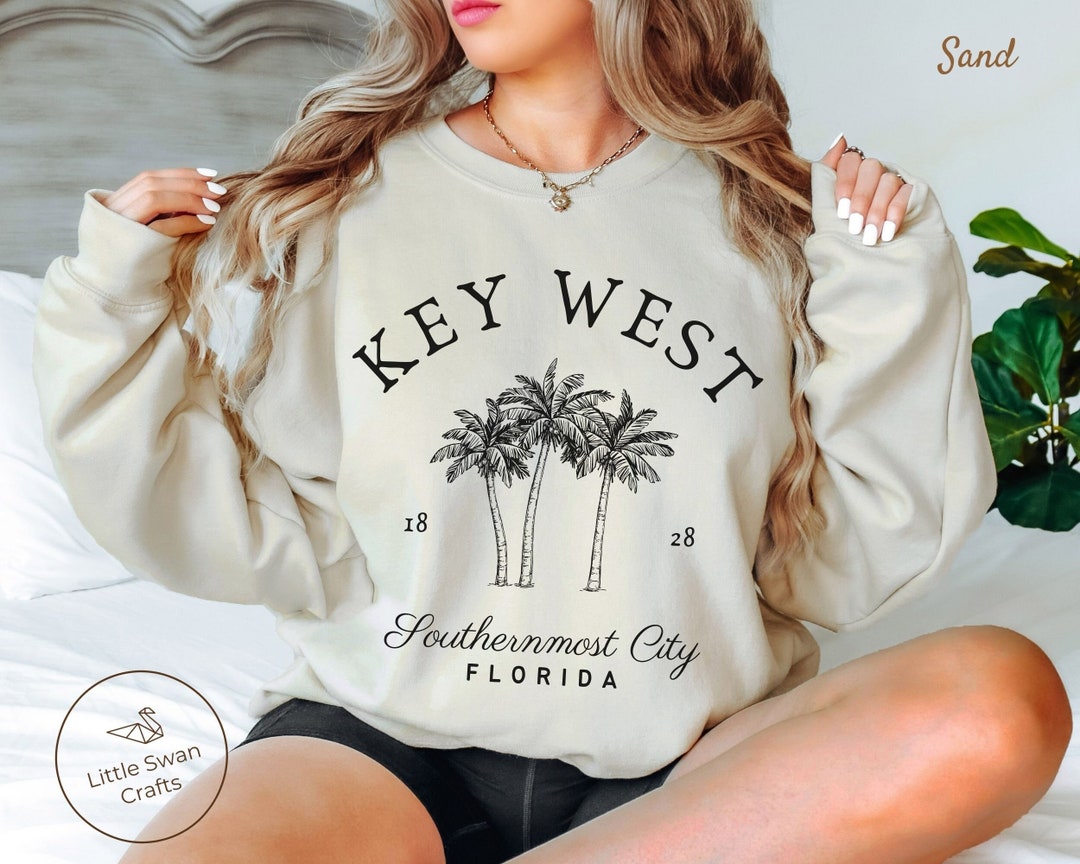 Key West Sweatshirt, Florida Keys Crewneck Pullover, Unisex - Etsy