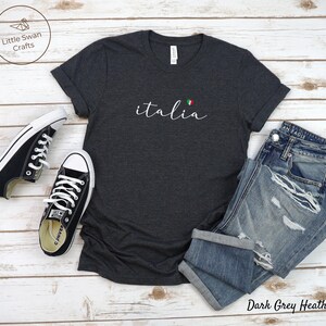 Italy Shirt, Italian Flag Tee, Italia Clothes, Soft and Comfortable T ...