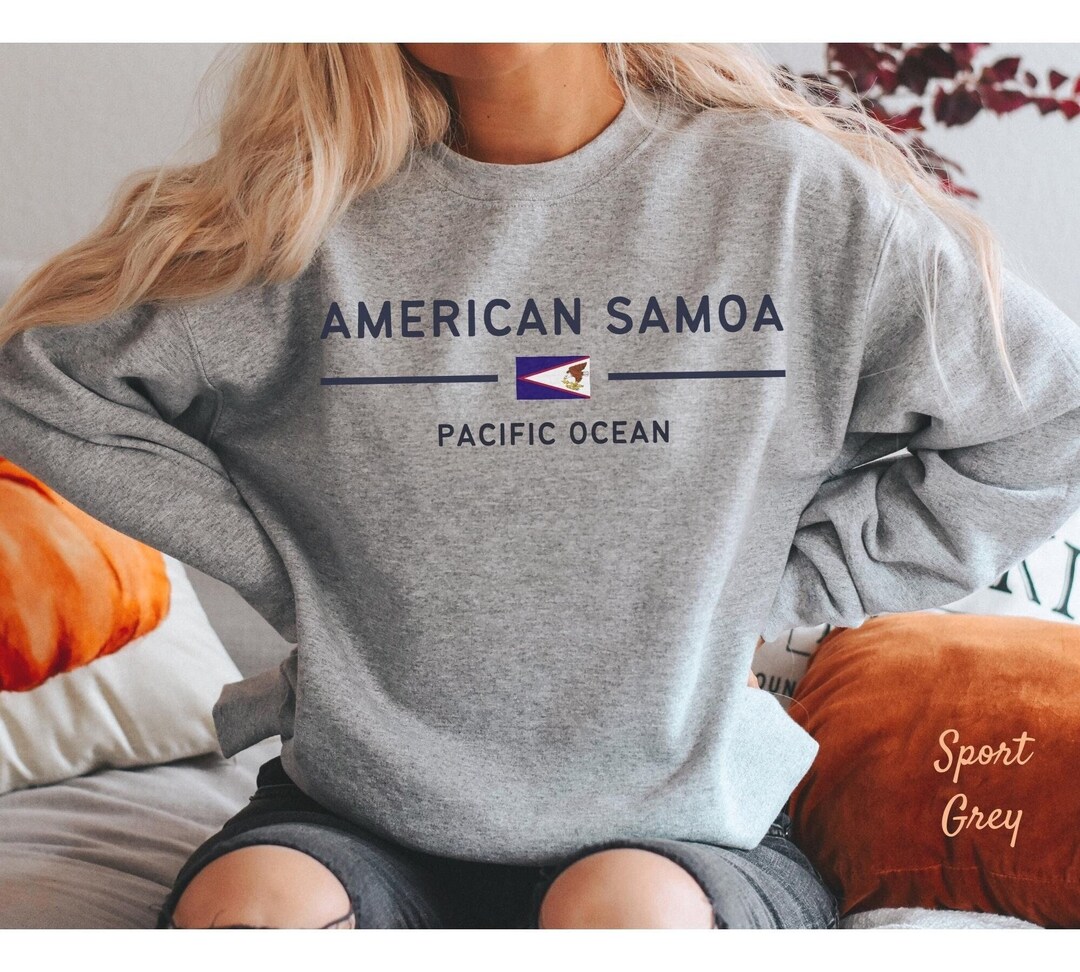 American Samoa Sweatshirt, A. Samoan Flag Crewneck Pullover, Unisex - Etsy