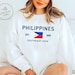 Philippines Sweatshirt, Filipino Flag Crewneck Pullover - Etsy