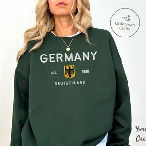 Germany Sweatshirt, Deutschland Crewneck Pullover, Unisex - Etsy