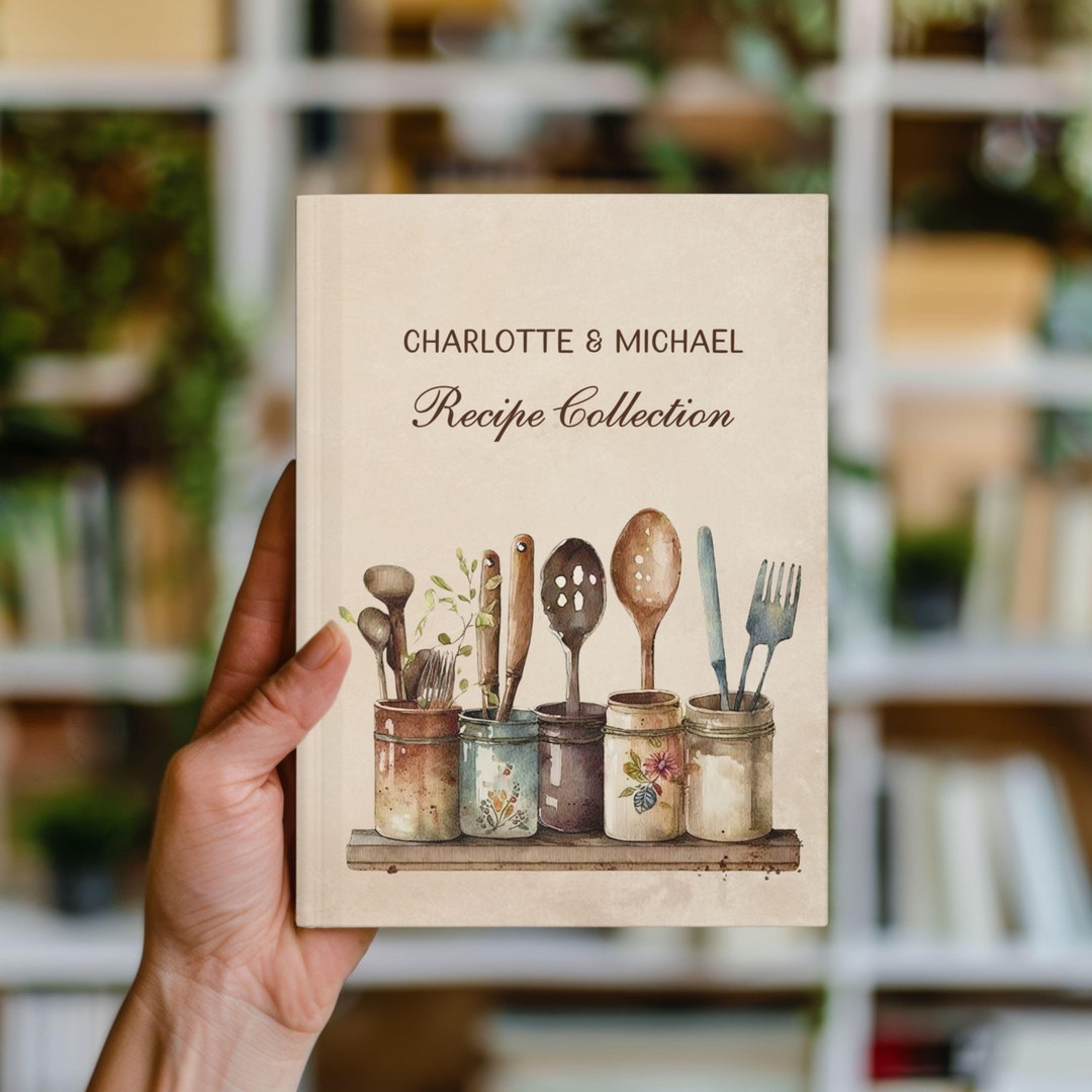 Personalized Recipe Book for Couples, Custom Cookbook Journal, Family ...