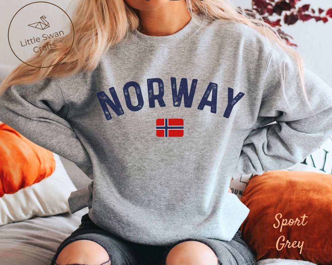 Norway Sweatshirt, Norwegian Flag Crewneck Pullover, Unisex - Etsy