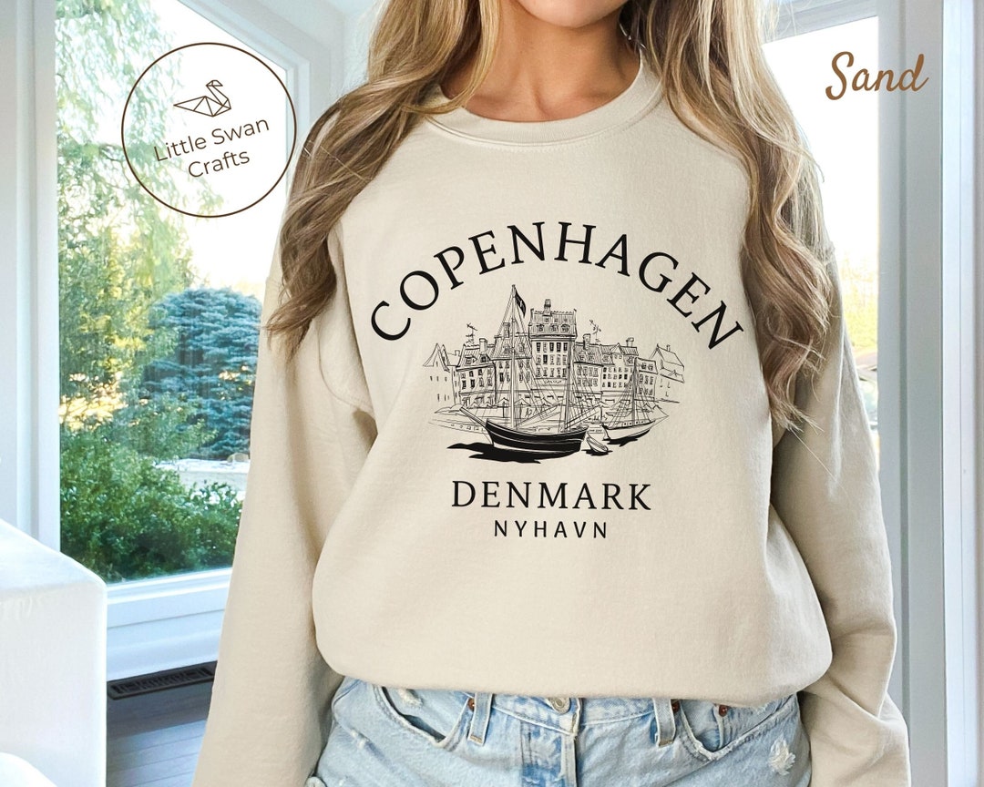 Copenhagen Sweatshirt, Denmark Crewneck Pullover - Etsy