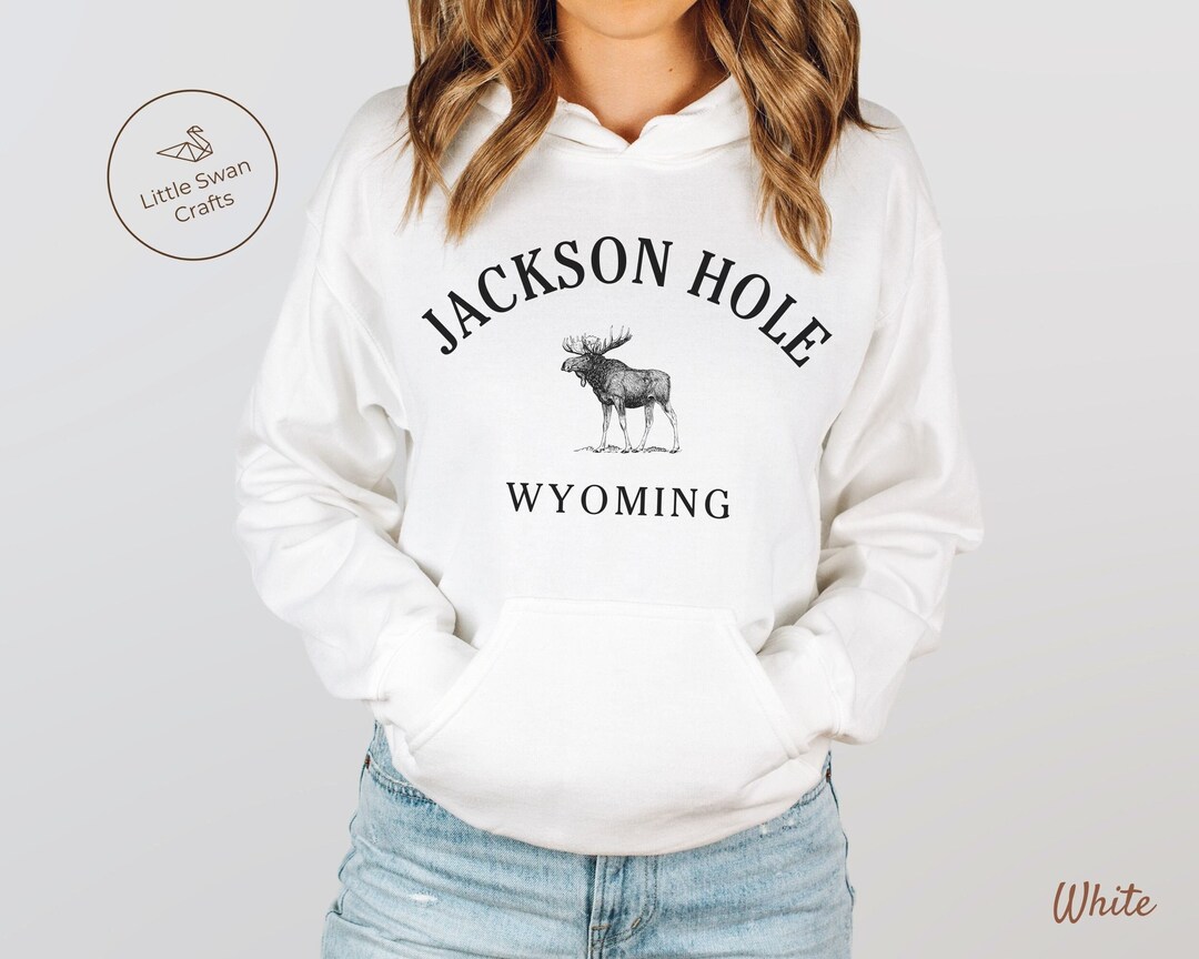 Jackson Hole Hoodie Wyoming Moose Hooded Sweatshirt Unisex - Etsy