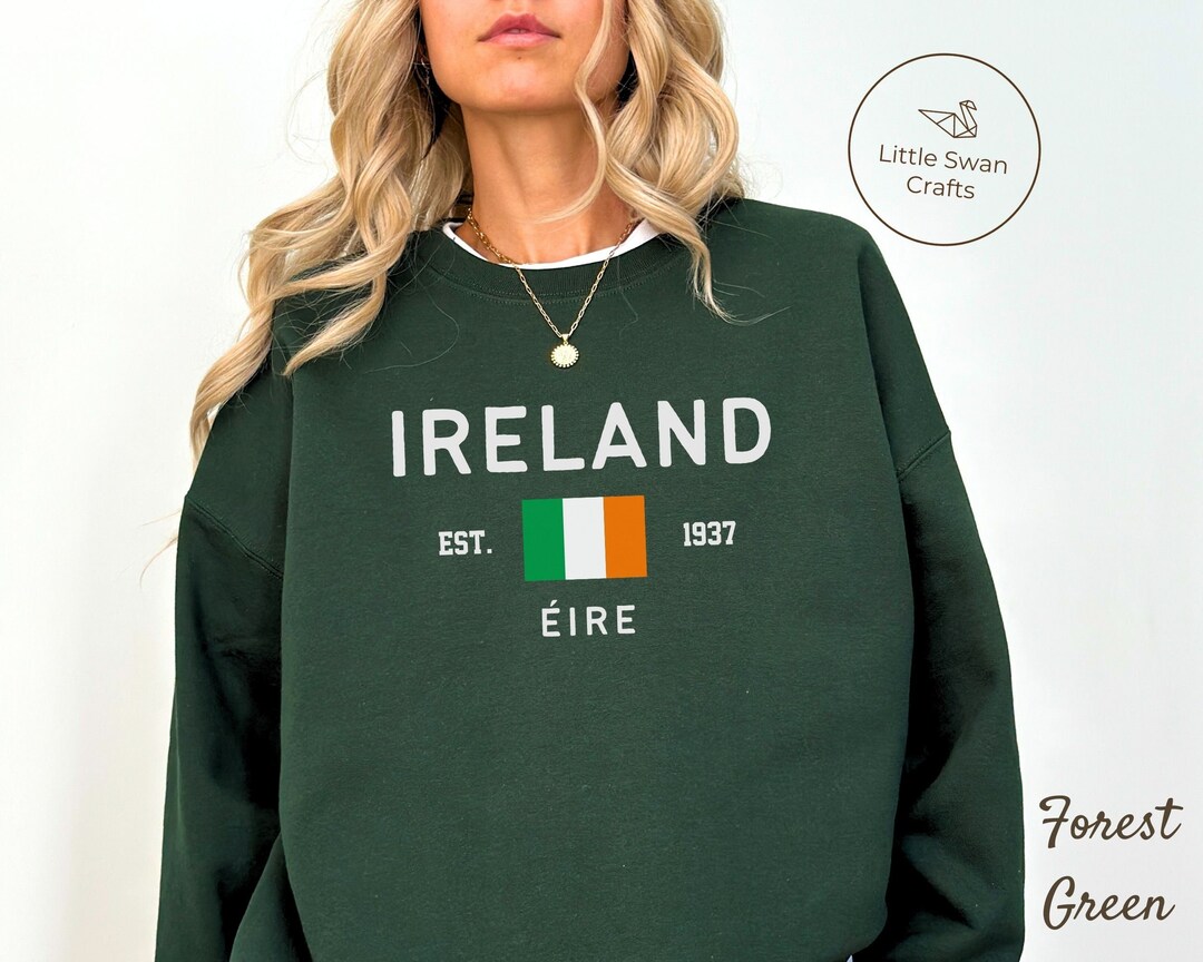 Ireland Sweatshirt, Irish Flag Crewneck Pullover, Unisex - Etsy