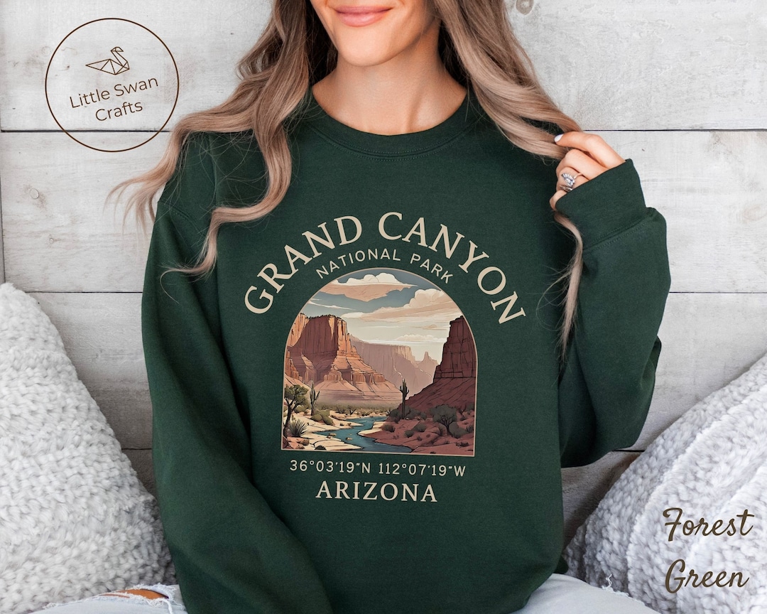 Grand Canyon National Park Sweatshirt, Arizona Crewneck Pullover - Etsy