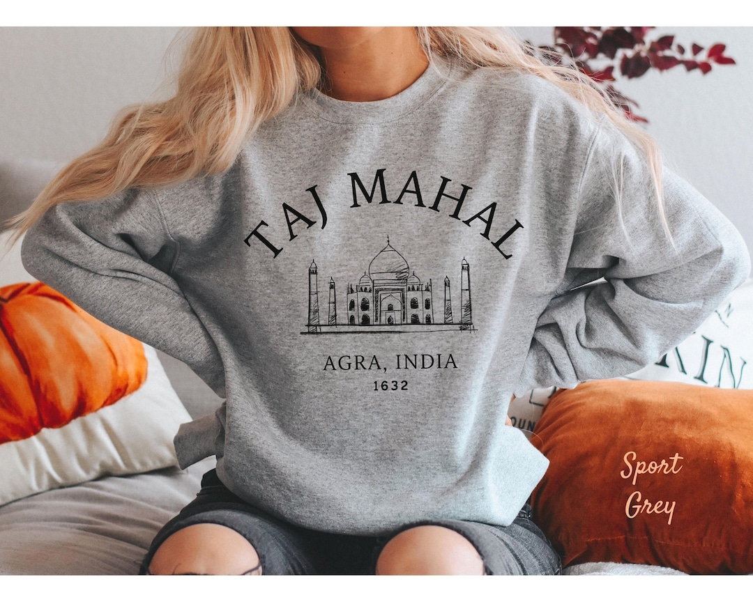 Taj Mahal Sweatshirt India Sweater Agra Soft and Comfortable - Etsy