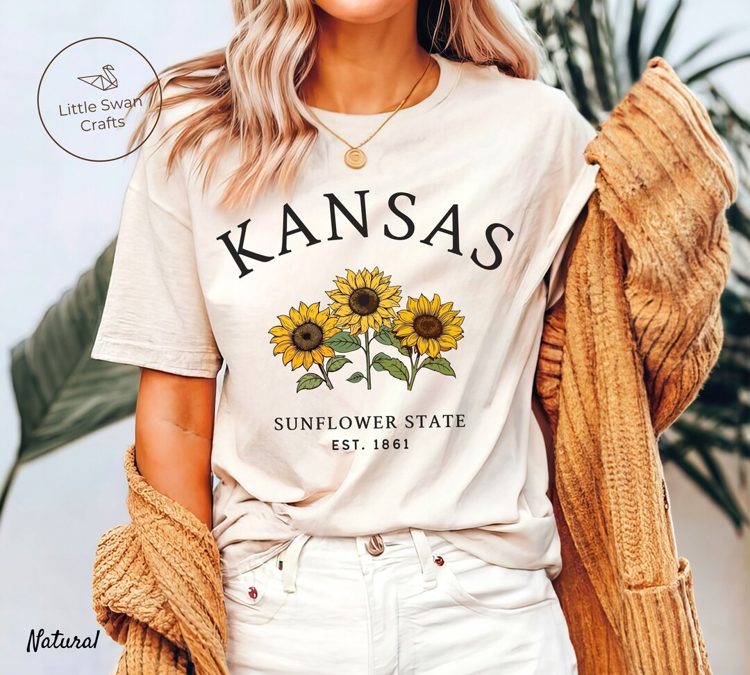 Kansas Shirt, Sunflower State T-shirt Unisex - Etsy