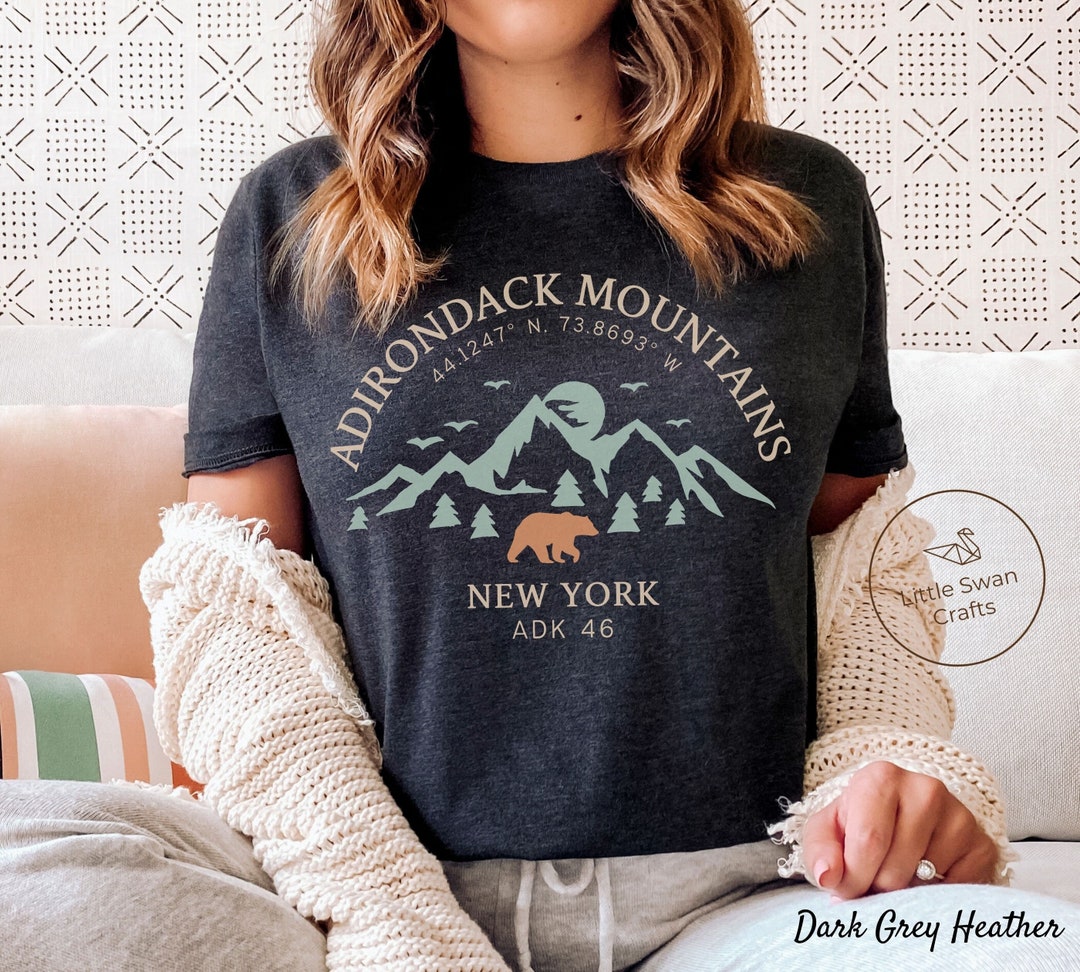 Adirondack Mountains Shirt, ADK 46er T-shirt, Unisex - Etsy