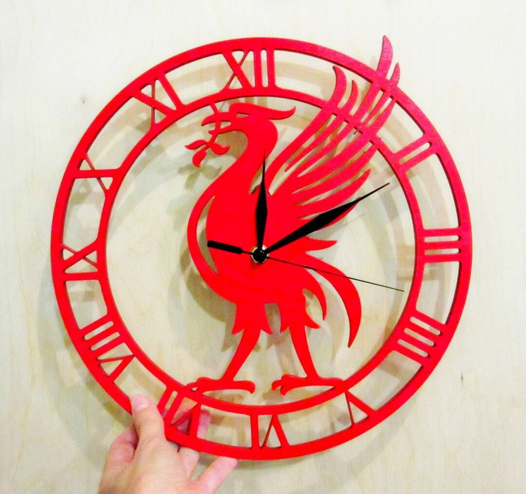 Liverpool Wood Wall Clock Liverbird Wall Art Decor Wood - Etsy