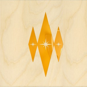 Mid Century Modern Vintage Style Rhomb With Diamond - Etsy