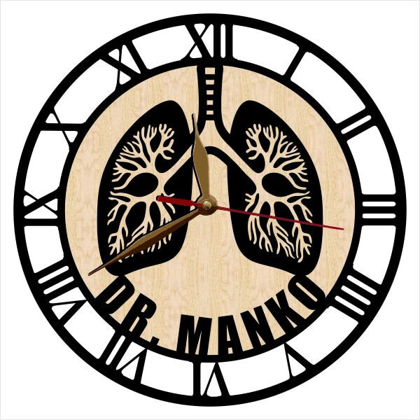 Pulmonology Lungs Wall Clock 12-18inch Non-ticking - Etsy
