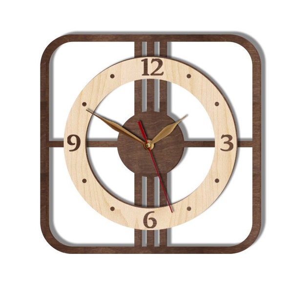 Square Wall Clock - Etsy