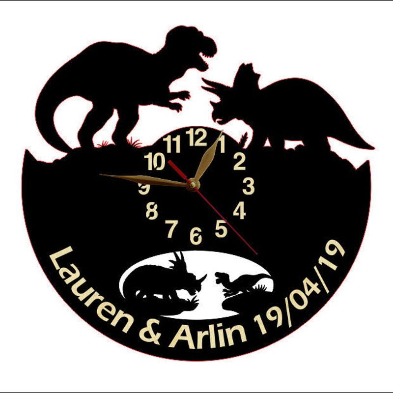 Dinosaur Wall Clock - Etsy