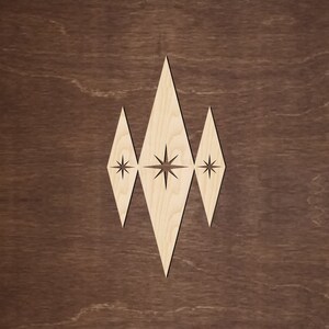 Mid Century Modern Vintage Style Rhomb With Diamond - Etsy