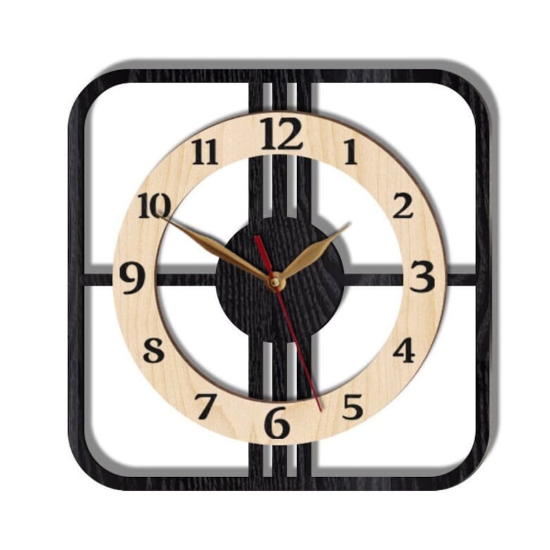 Square Wall Clock - Etsy
