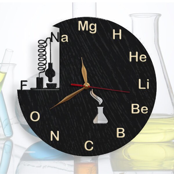 Chemistry Clock - Etsy