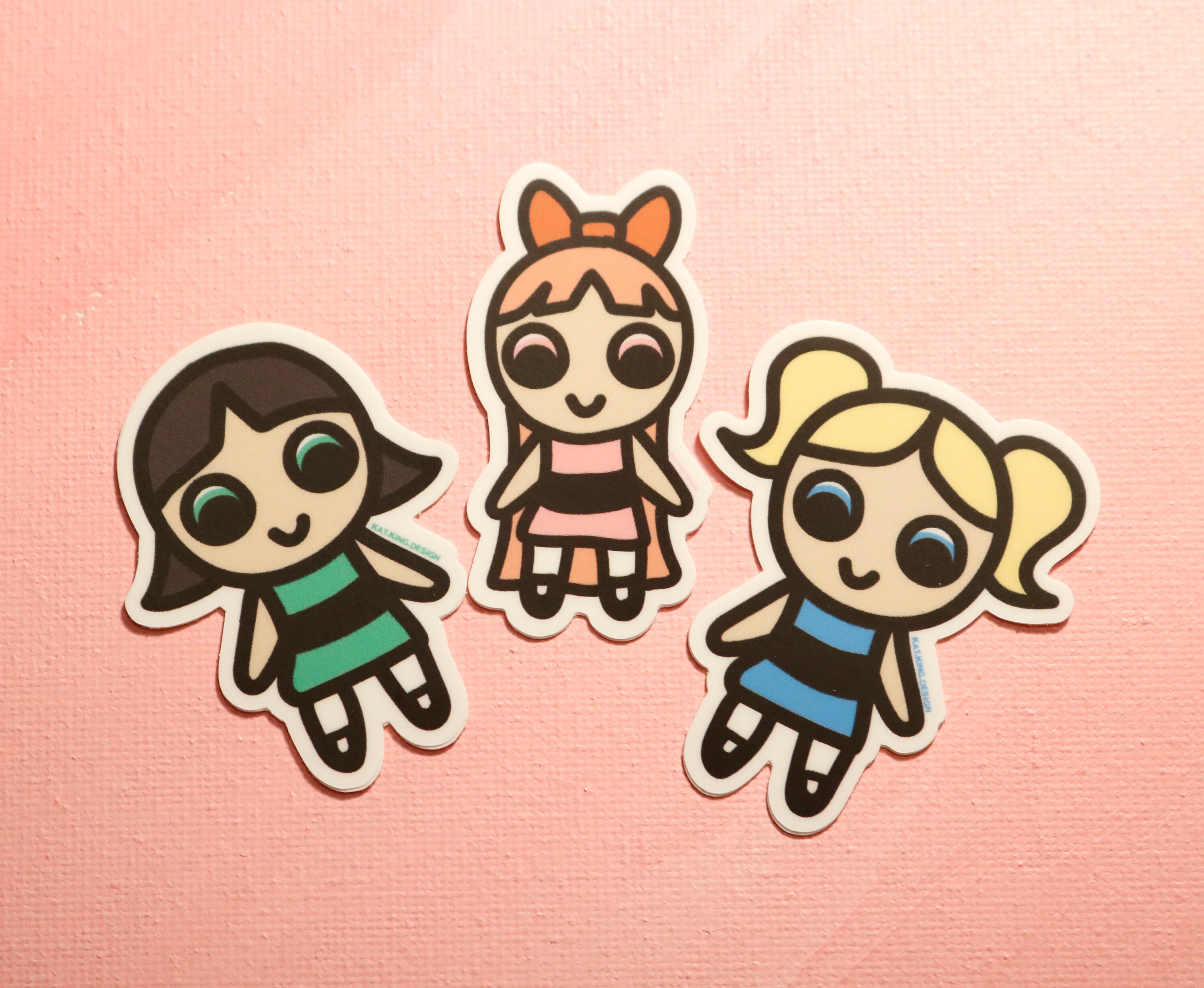 Powerpuff Girls Sticker Set - Etsy