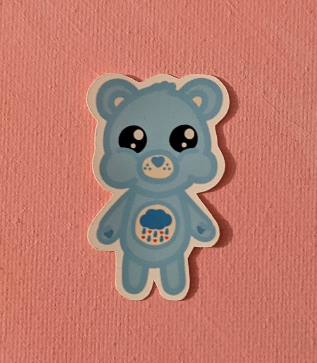 Grumpy Bear Care Bear Sticker - Etsy
