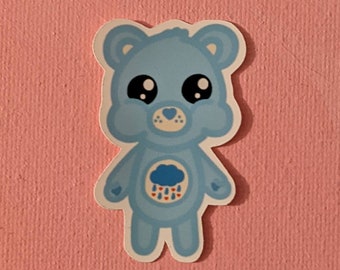 Grumpy Bear Care Bears Car Warning Sticker,visor Sticker,cute Funny Glittery - Etsy