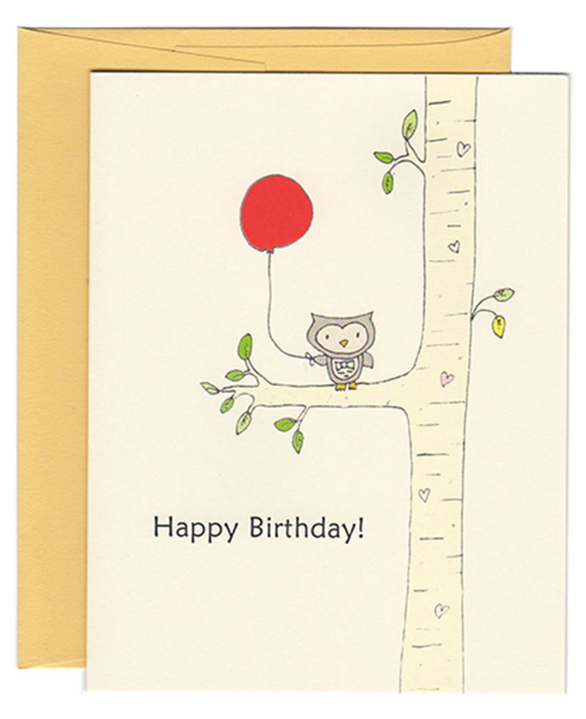 Cute Little Owl Happy Birthday Card - Etsy