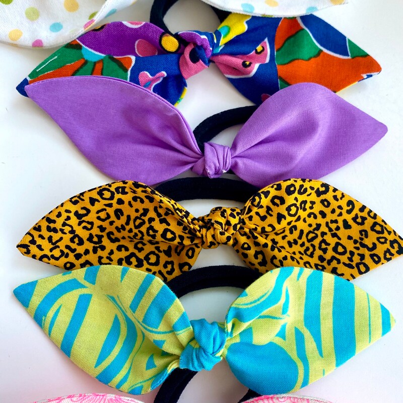 Rabbit Ear Hair Ties - Etsy
