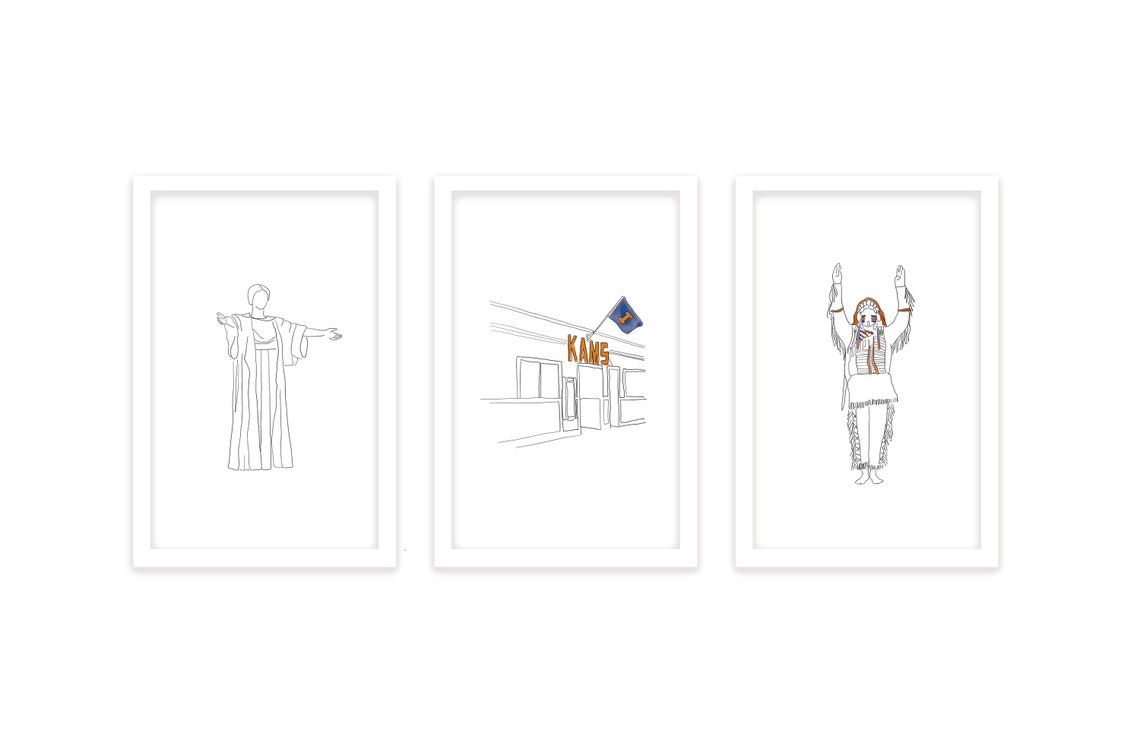 University of Illinois Poster Prints - Etsy