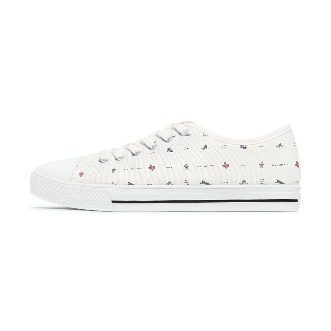 Iconic Texas Sneakers - Texas Patterned Shoes - Women's - Etsy