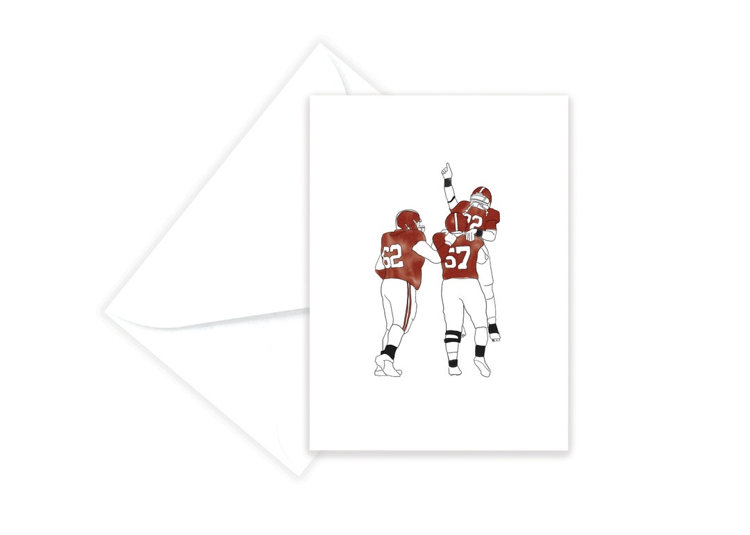 Alabama Football Players Card Set - Roll Tide Card Set - University of ...
