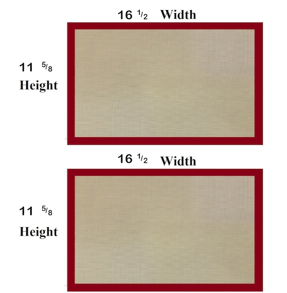 Set of Two 16.5 by 11.625 Inch Professional Quality Silicone - Etsy