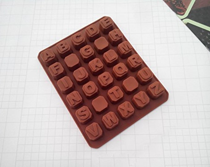 Alphabet ABC Capital Silicone DIY Mold to Make Soap Candle Chocolate ...