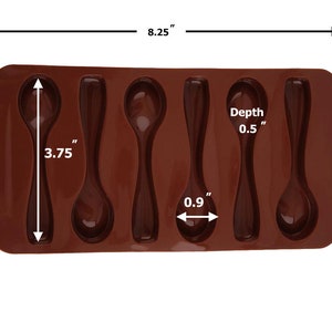 Spoon Silicone DIY Mold to Make Soap Candle Chocolate Candy Tray Mold ...