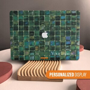 Green MacBook Case With Unique Mosaic Design Laptop Protector for Apple ...