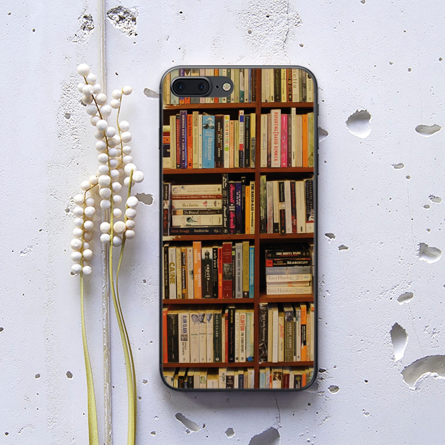 Bookshelf Iphone XR X 8 Case Clear Phone Case Iphone XS Max | Etsy