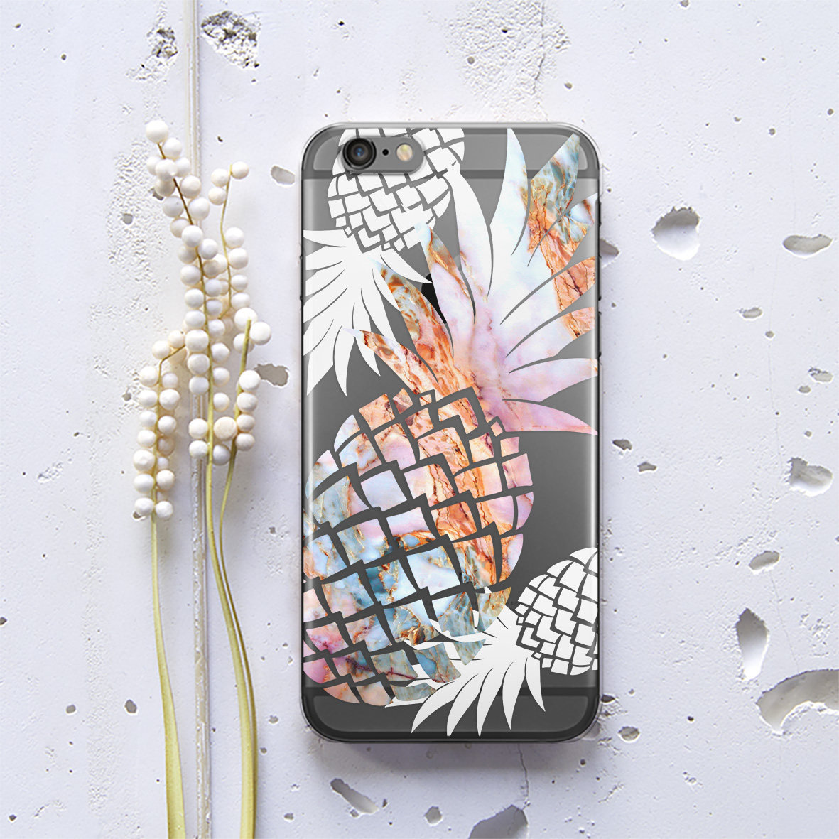 Pineapple Case iPhone 7 Case Tropical Galaxy S9 Case Floral | Etsy