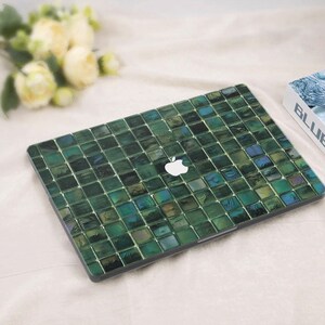 Green MacBook Case With Unique Mosaic Design Laptop Protector for Apple ...