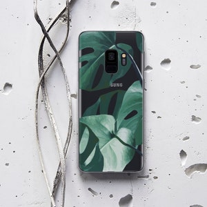 Leaf iPhone X XR Clear Monstera Leaves iPhone XS Max Case Floral Phone ...