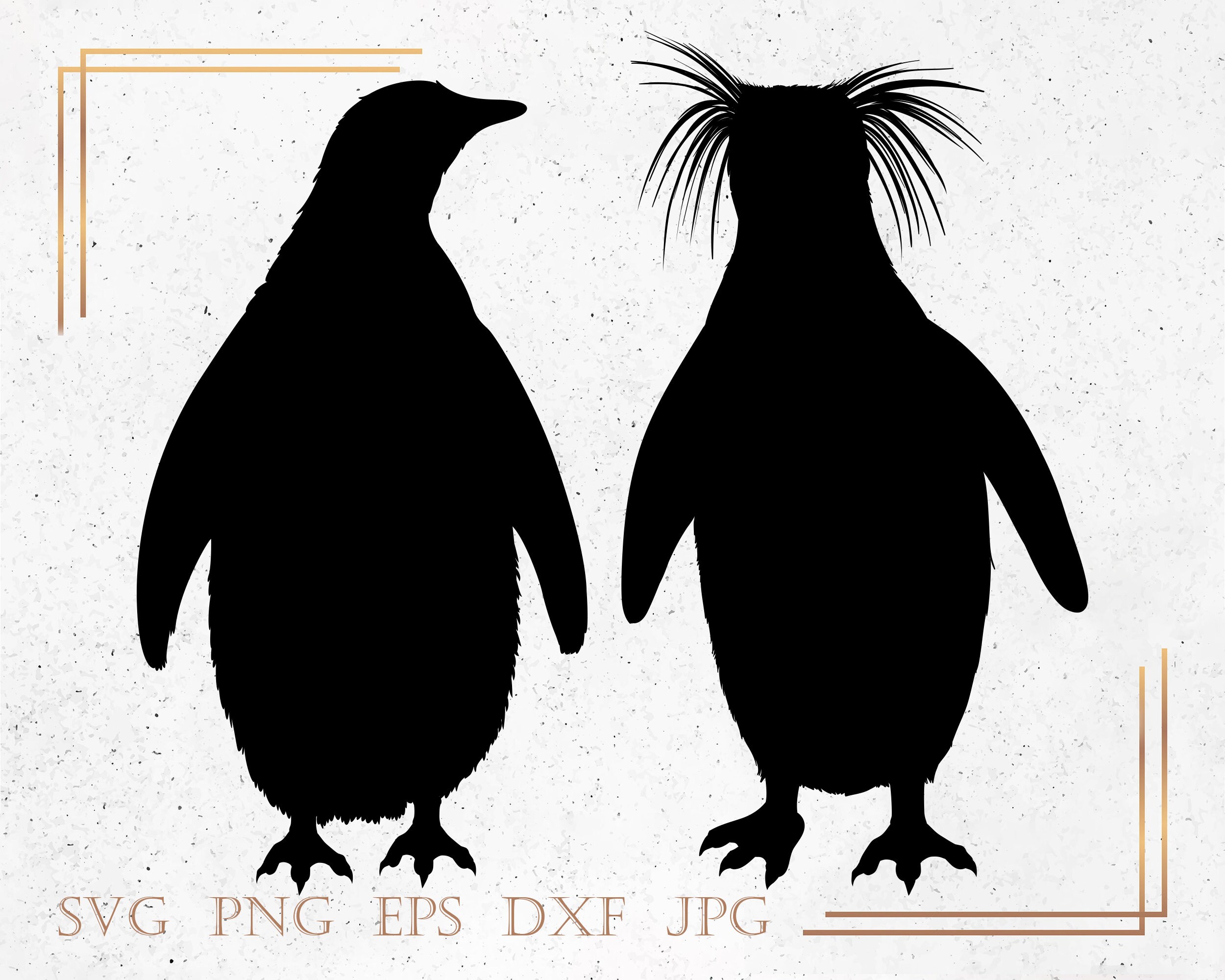 Penguins Svg Animals Cut File Cute Penguins Svg Penguins Dxf | Etsy