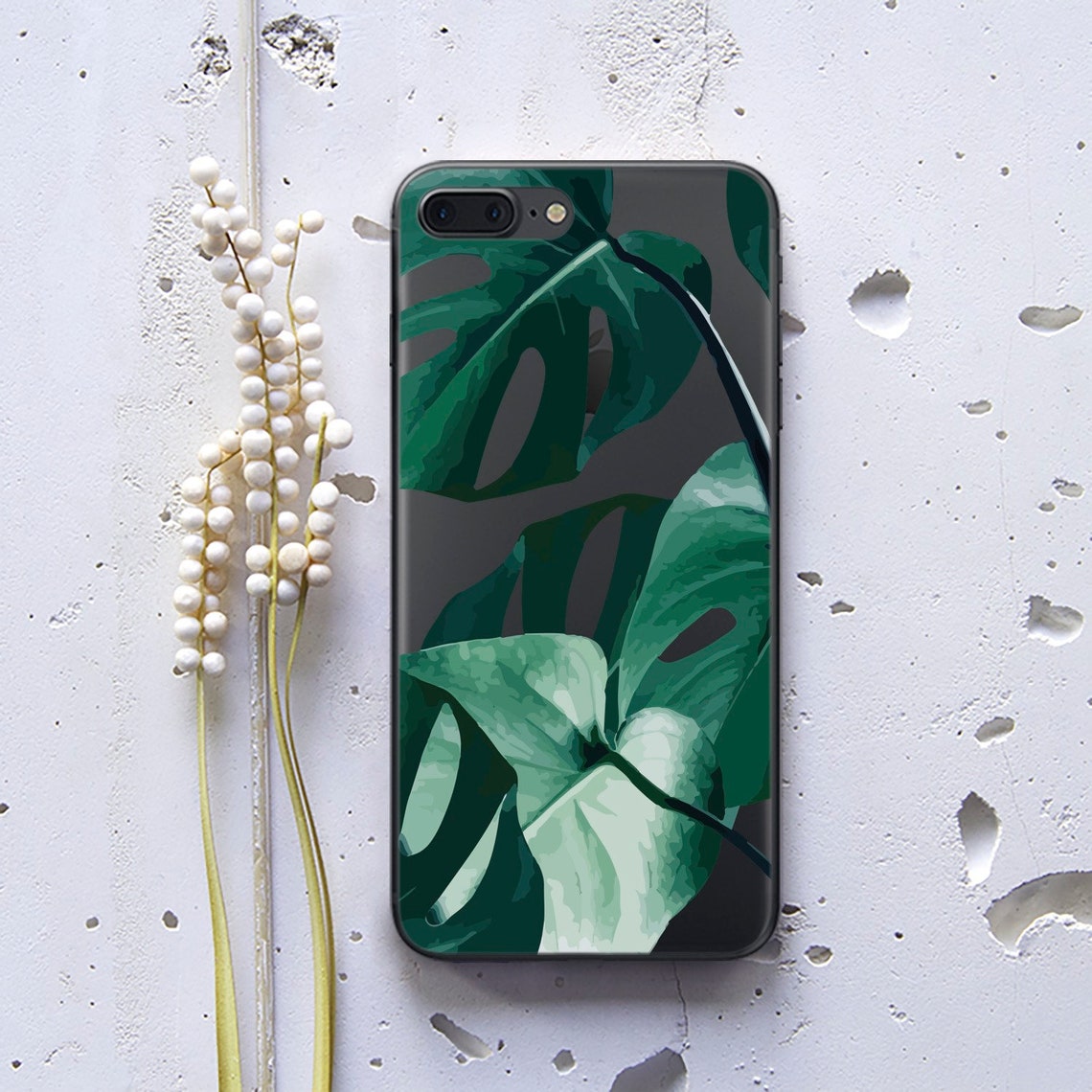 Leaf iPhone X XR Clear Monstera Leaves iPhone XS Max Case | Etsy