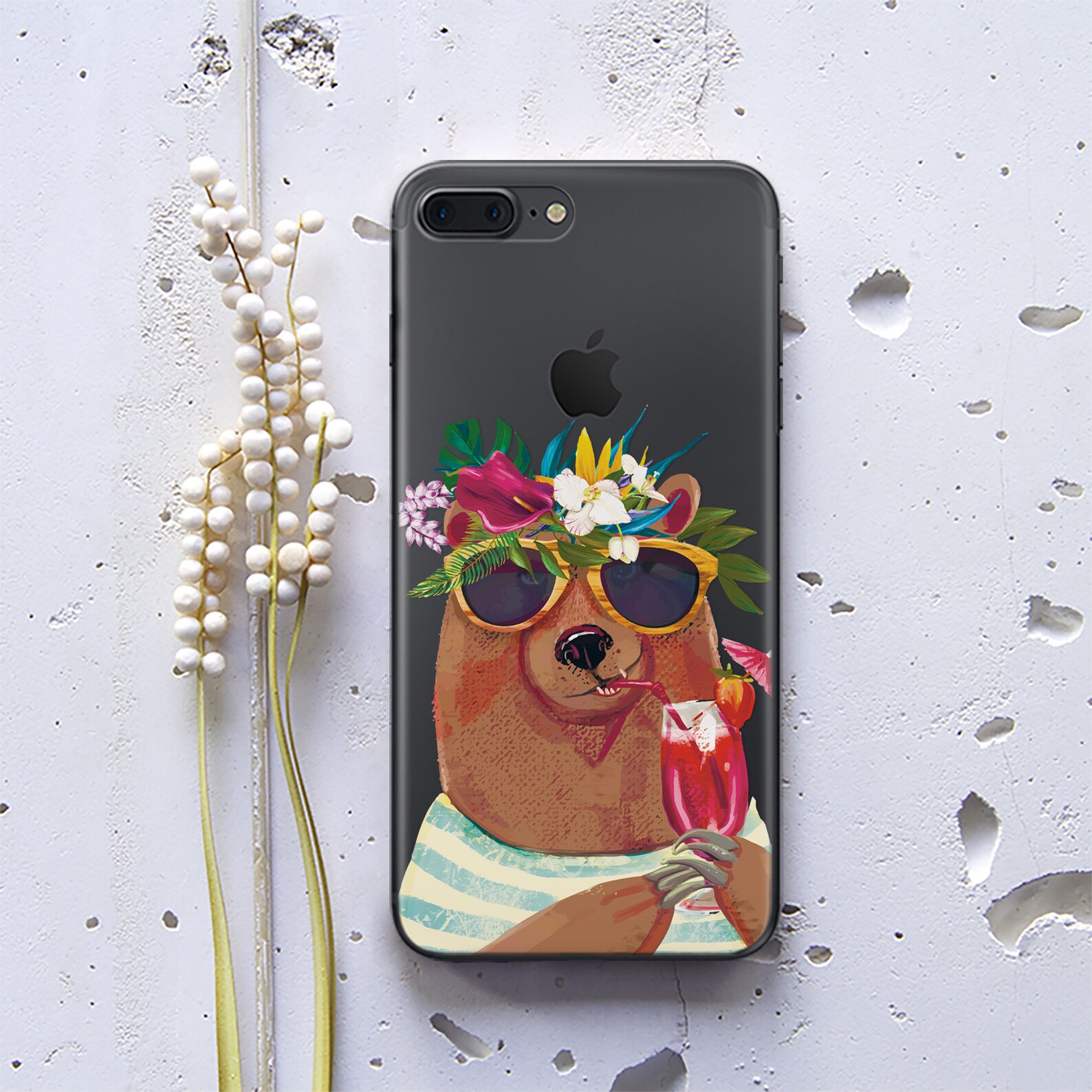 Bear Print Iphone XS Max XR X 7 Plus Iphone 6s Pixel 3a Phone - Etsy
