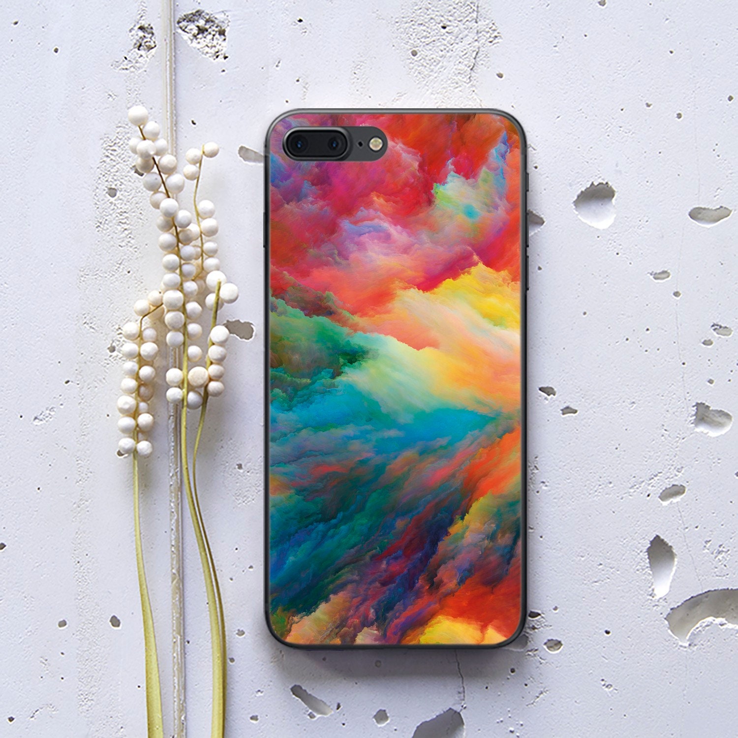 Watercolor iPhone XR XS Max X 7 Case Paint Phone Case iPhone 8 | Etsy