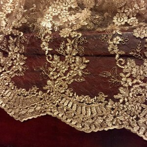 Gold Lace Tablecloth, Gold Table Overlay, Lace Table Overlay, Table ...