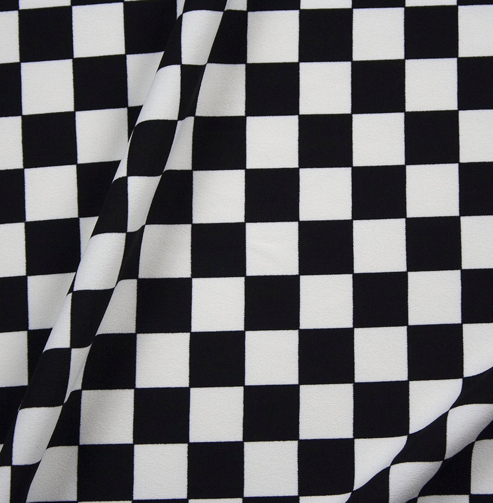 Black and White Checkers Fabric Checkers Cotton Fabric by - Etsy