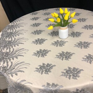 Gold Lace Tablecloth, Gold Table Overlay, Lace Table Overlay, Table ...